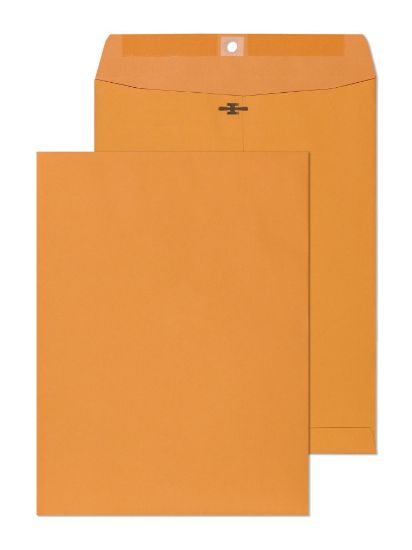 6 x 9 Heavy-Duty Brown Kraft Catalog Envelopes with Secure Metal Clasp ...