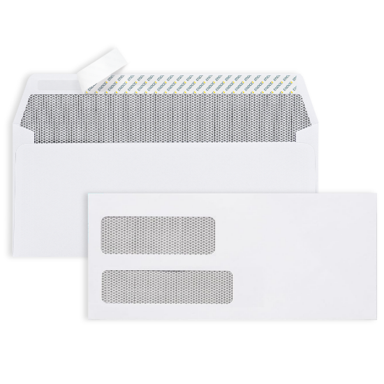 Check Envelopes Self Seal - Double Window | Business Envelopes